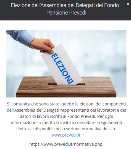 FONDO PREVEDI - Indizione delle elezioni dell'Assemblea dei Delegati ... FONDO PREVEDI - Indizione delle elezioni dell'Assemblea dei Delegati ...